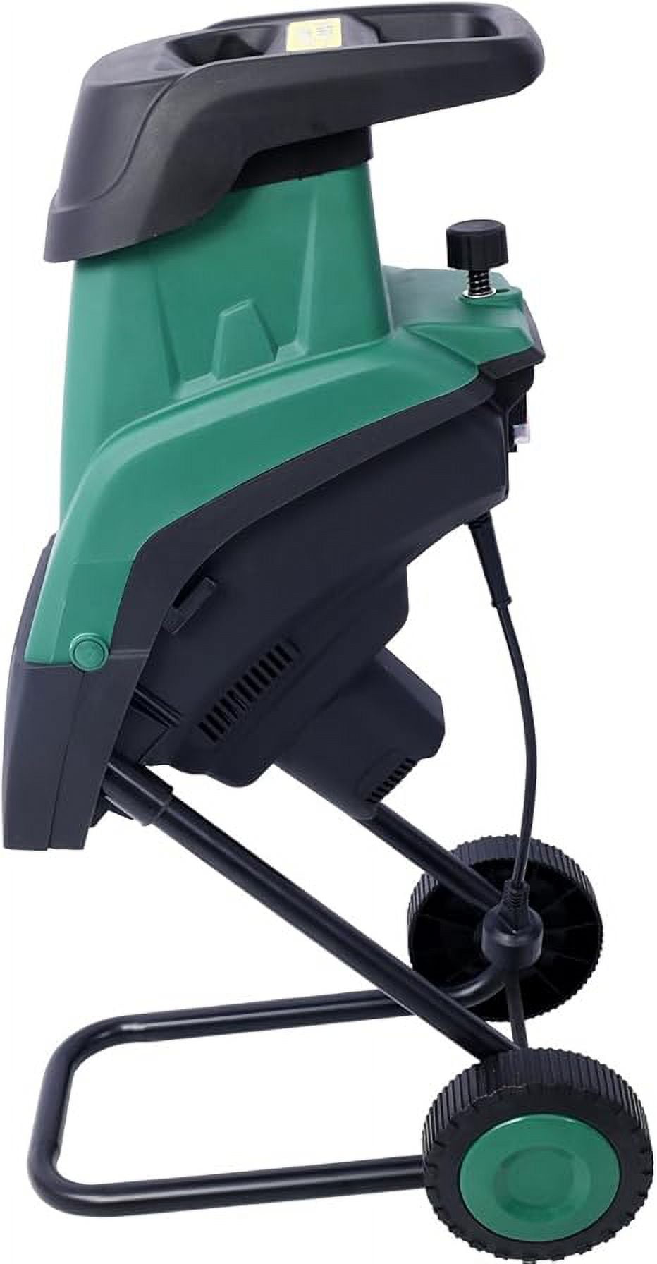 15Amp Electric Wood Chipper/Shredder with Wheels Electric Garden ...