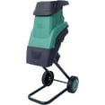 15Amp Electric Wood Chipper/Shredder with Wheels Electric Garden ...