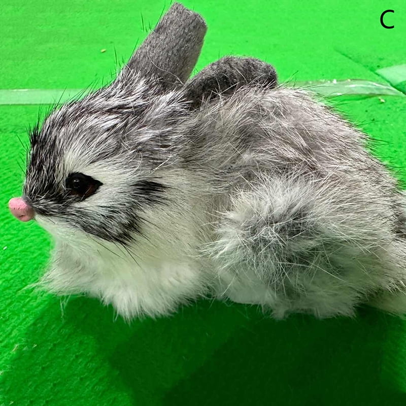 15CM Realistic Plush Rabbits Lifelike Animal Easter Bunny Toy Birthday ...