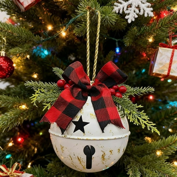 15Cm Charming Christmas Jingle Bells: Metal Ornaments For Festive Decor ...