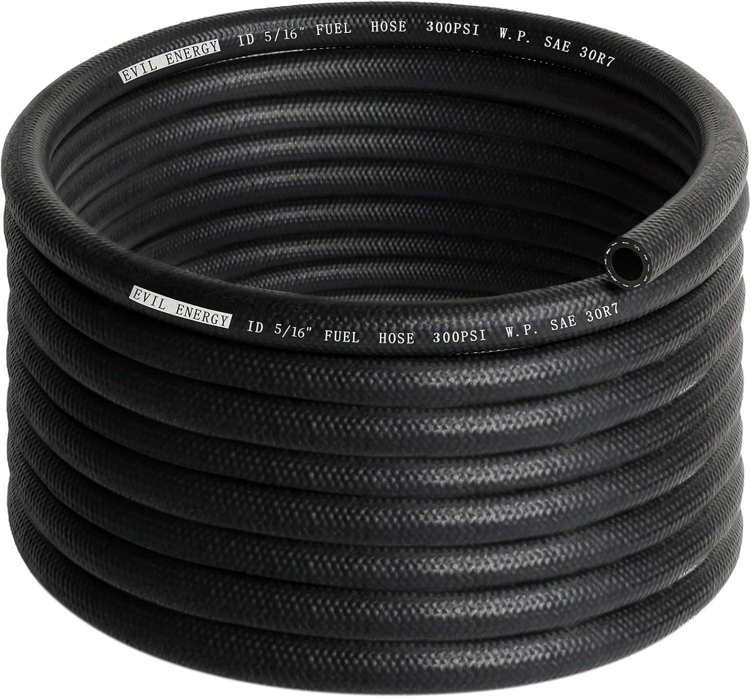 15FT 5/16" Push - Lock Fuel Hose Line - SAE 30R7 NBR, 300PSI - High ...
