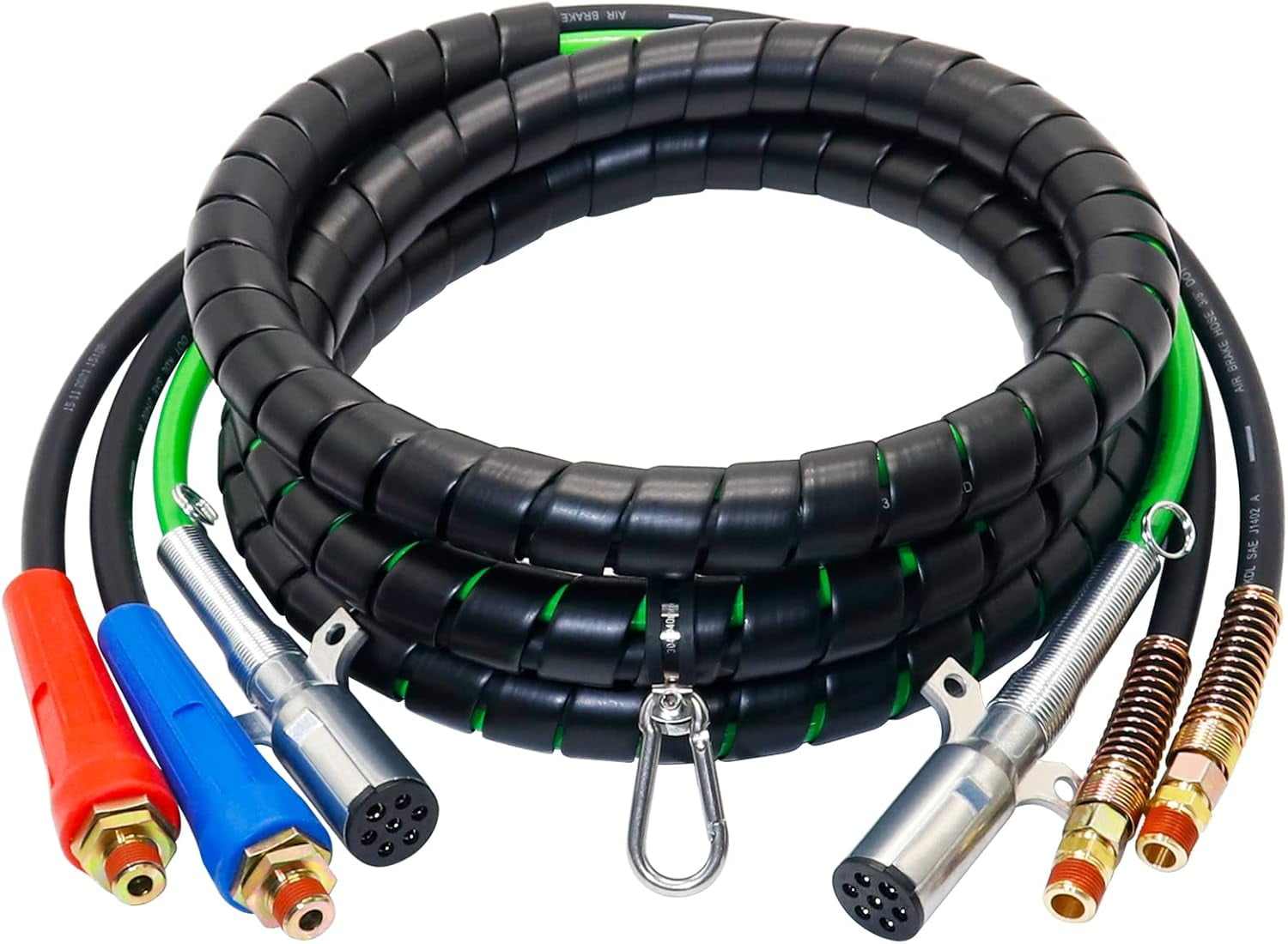 15FT Air Line Hose Kit, ABS & Power Airline Air Hose Kit for Semi ...