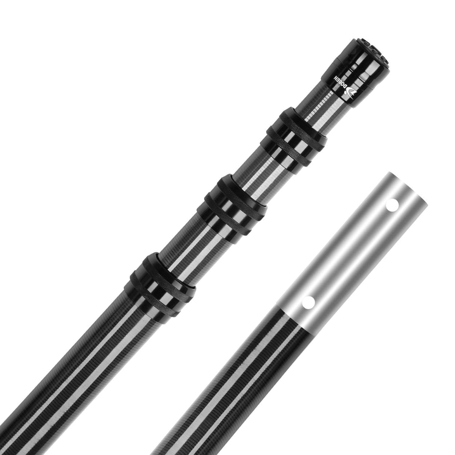 15FT Carbon Fiber Pool Pole, 15 Foot Telescoping Swimming Pool Cleaning ...