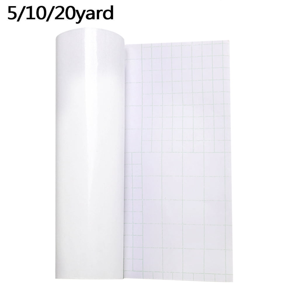 15FT Clear Adhesive Vinyl Transfer Paper Tape Roll for Craft Decals ...