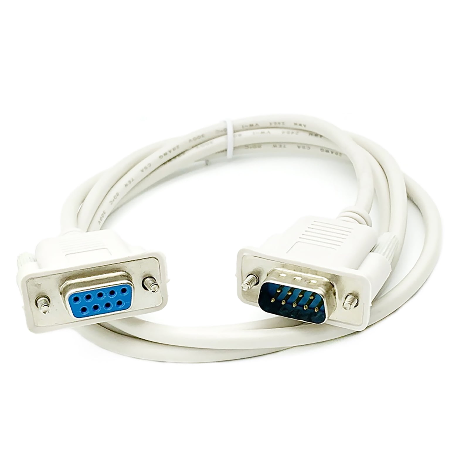 15FT DB9 Male to DB9 Female Serial Extension Cable Fully Shielded ...