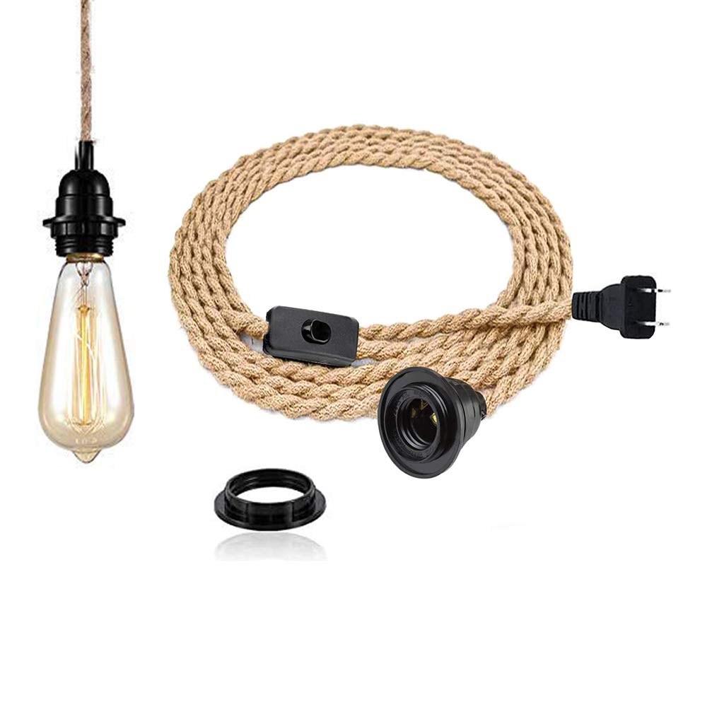 15FT Pendant Light Kit with Switch - Easric Vintage Hanging Lights with ...
