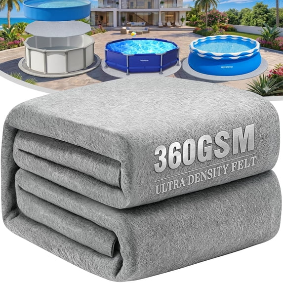 15FT Pool Liner Pad,Round Pool Liners for Above Ground Swimming Pools ...