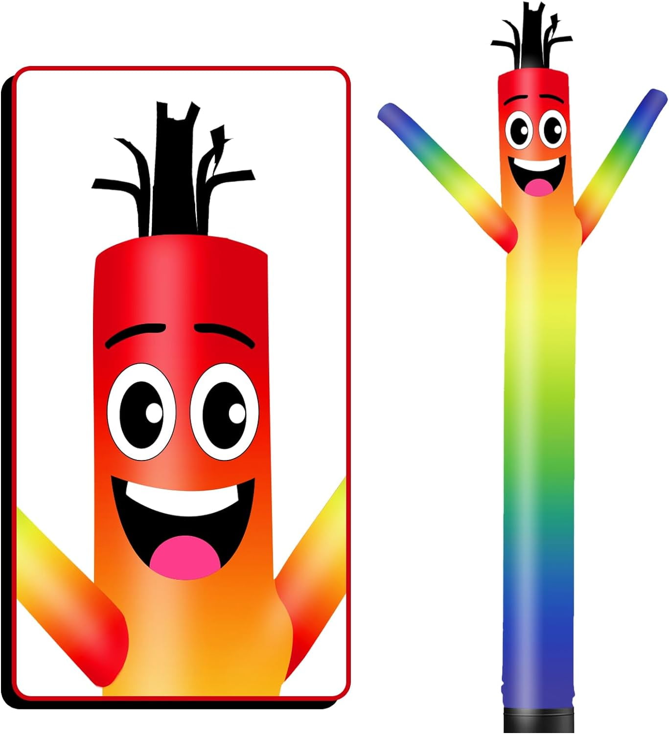 15FT Tall Inflatable Tube Man (18''Diameter) Wacky Wavy Dancing Guy for ...