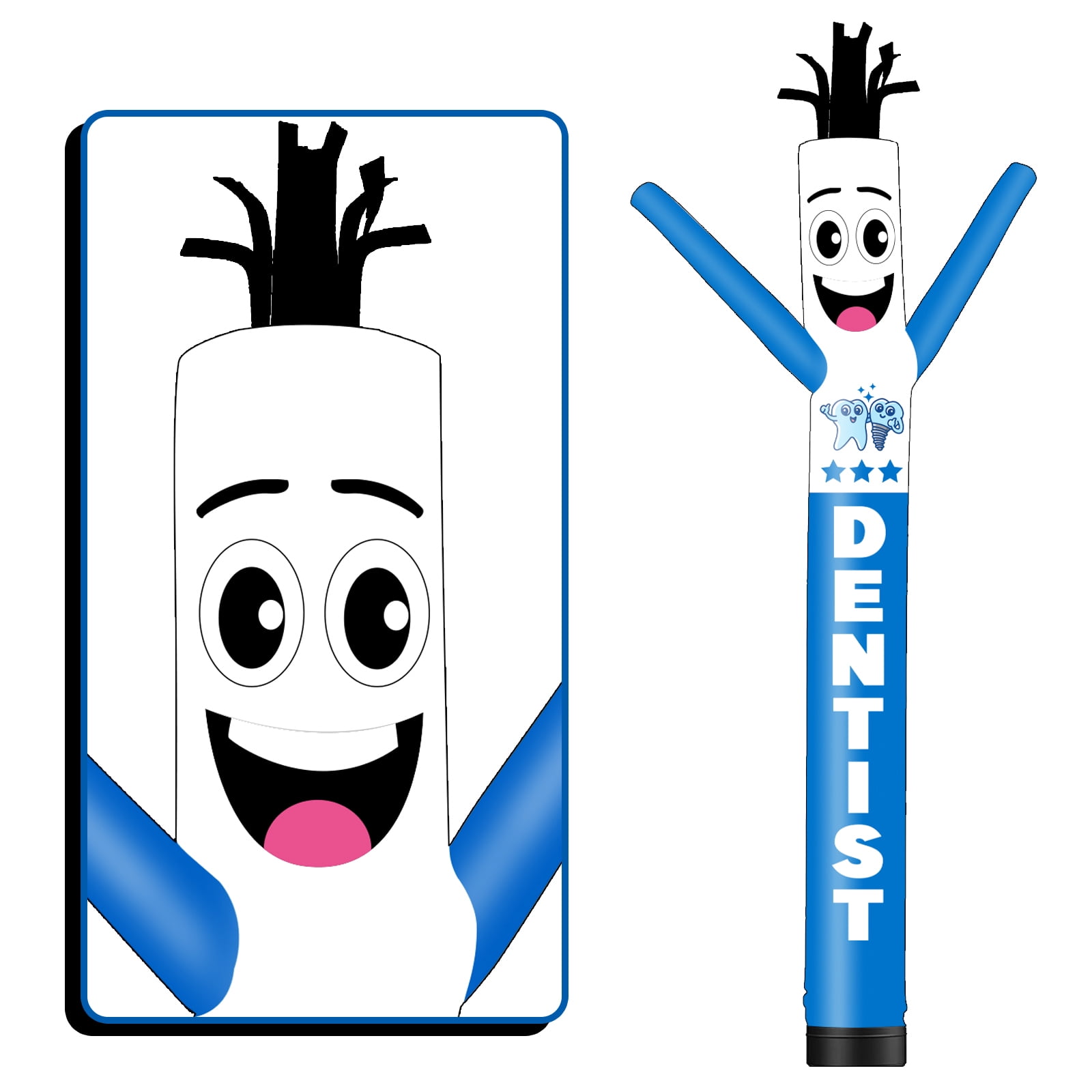 15FT Tall Inflatable Tube Man Dentist Wacky Wavy Dancing Guy (18 ...