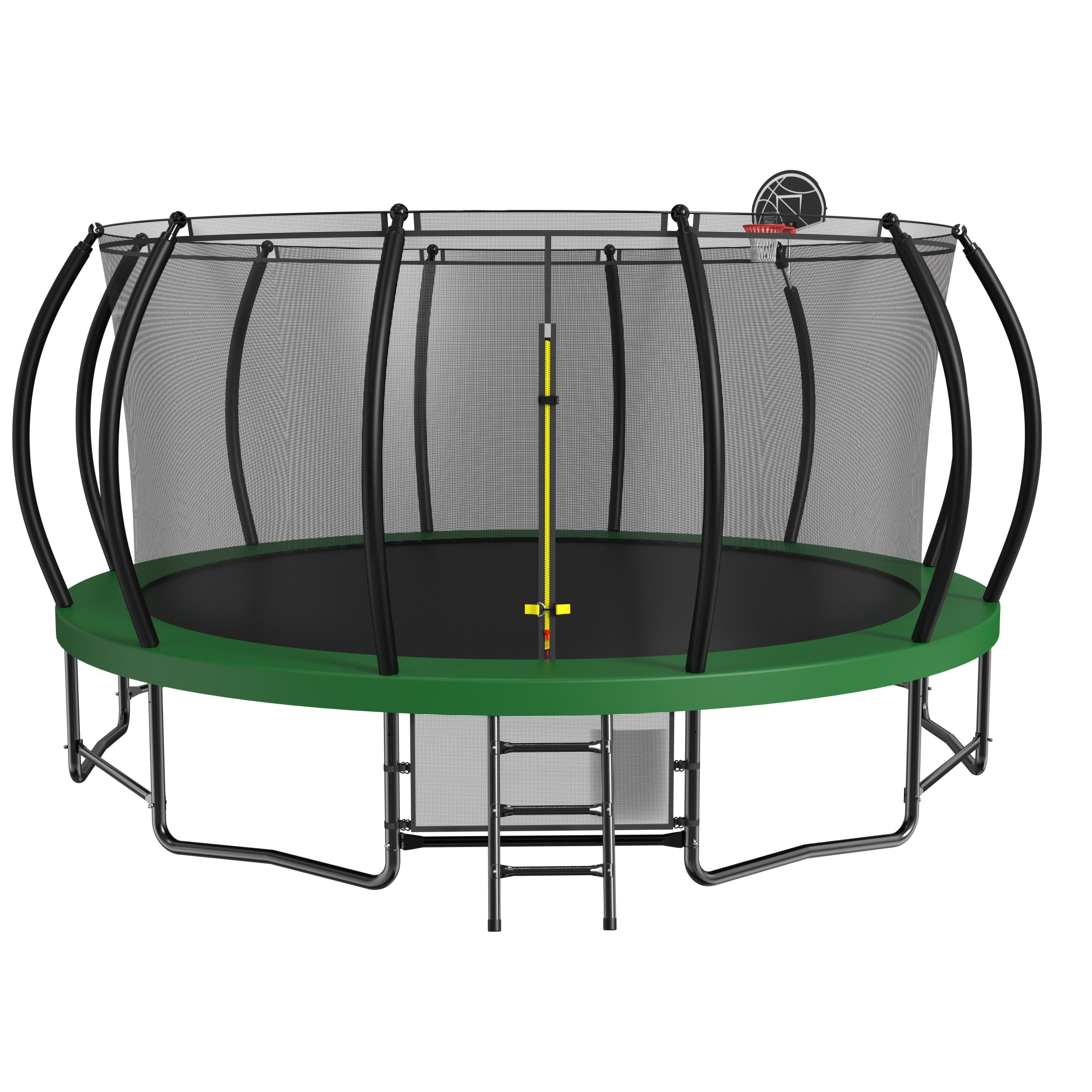 15FT Trampoline with Basketball Hoop - Recreational Trampolines with ...