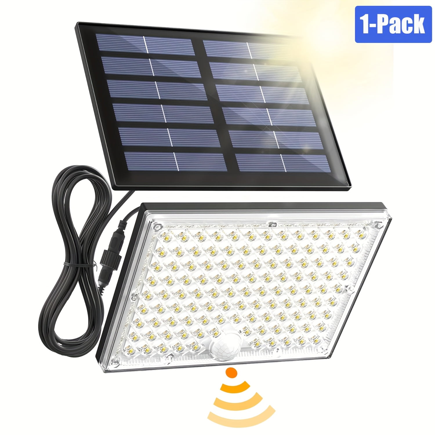 15Ft Cable Solar Outside Lights with 111 Bright Leds 9000K, IP65 ...