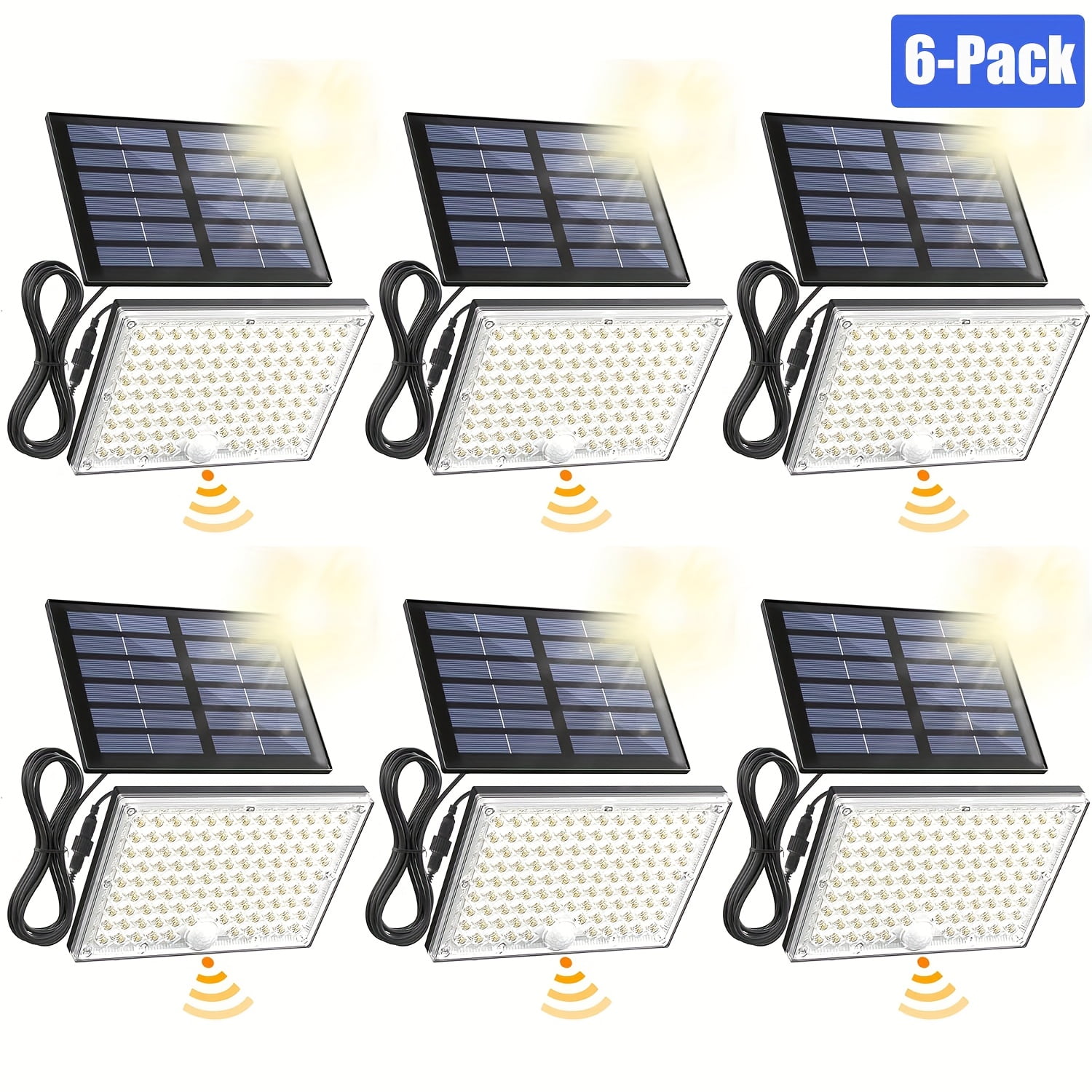 15Ft Cable Solar Outside Lights with 111 Bright Leds 9000K, IP65 ...