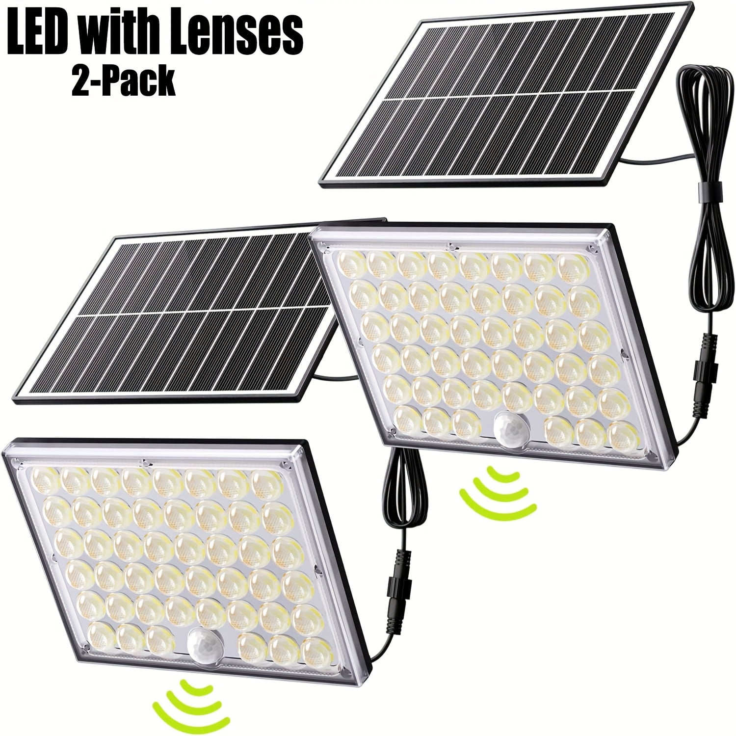 15Ft Cable Solar Outside Lights with 111 Bright Leds 9000K, IP65 ...