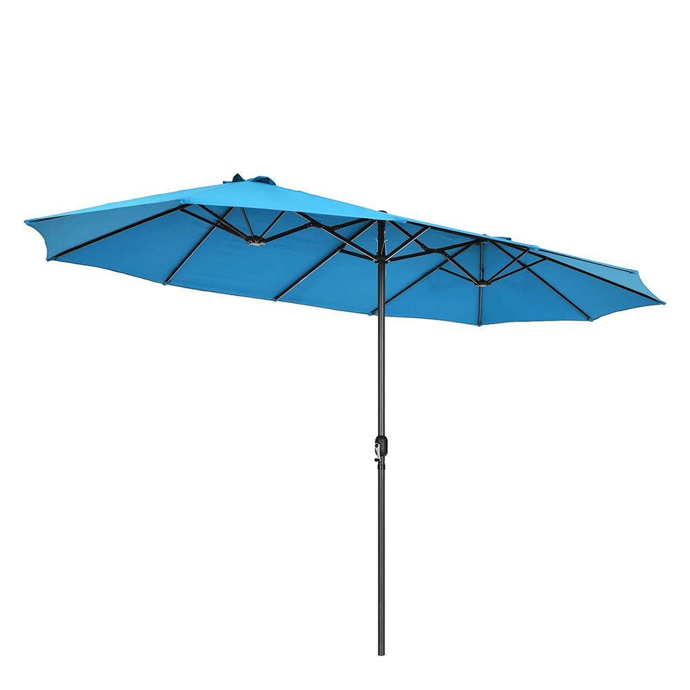 15Ft Double-Sided Patio Umbrella, Outdoor Extra Large Umbrella with ...