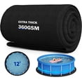 15Ft Round Pool Liner Pad for Above Ground Pools, 360G/M² Extra Thick ...
