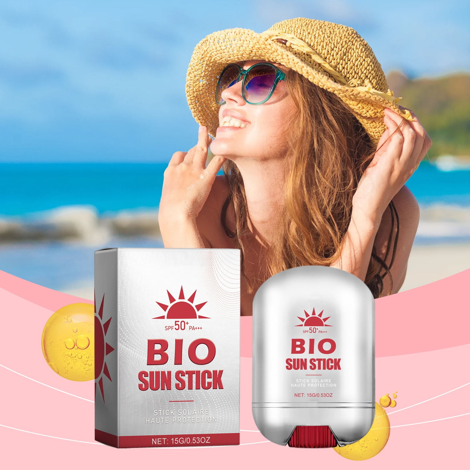 15G, Sun Bum Face Stick, Sunscreen Stick, Sun Screen Wrinkle Unisex Sun Stick,Peptide 9 Bio Sun ...