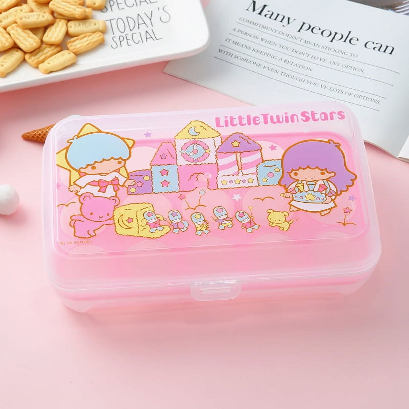 15Grid Hello Kitty Transparent Egg Preservation Box Cartoon Little Twin ...