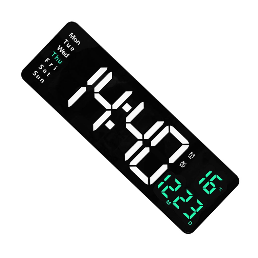 15Inch LED Wall Clock with Big Screen Display Contemporary for Living ...