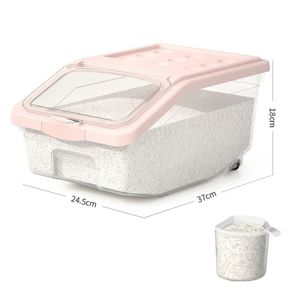 15KG Rice Storage Box Rice Dispenser Rice Container Grain Storage Jar ...