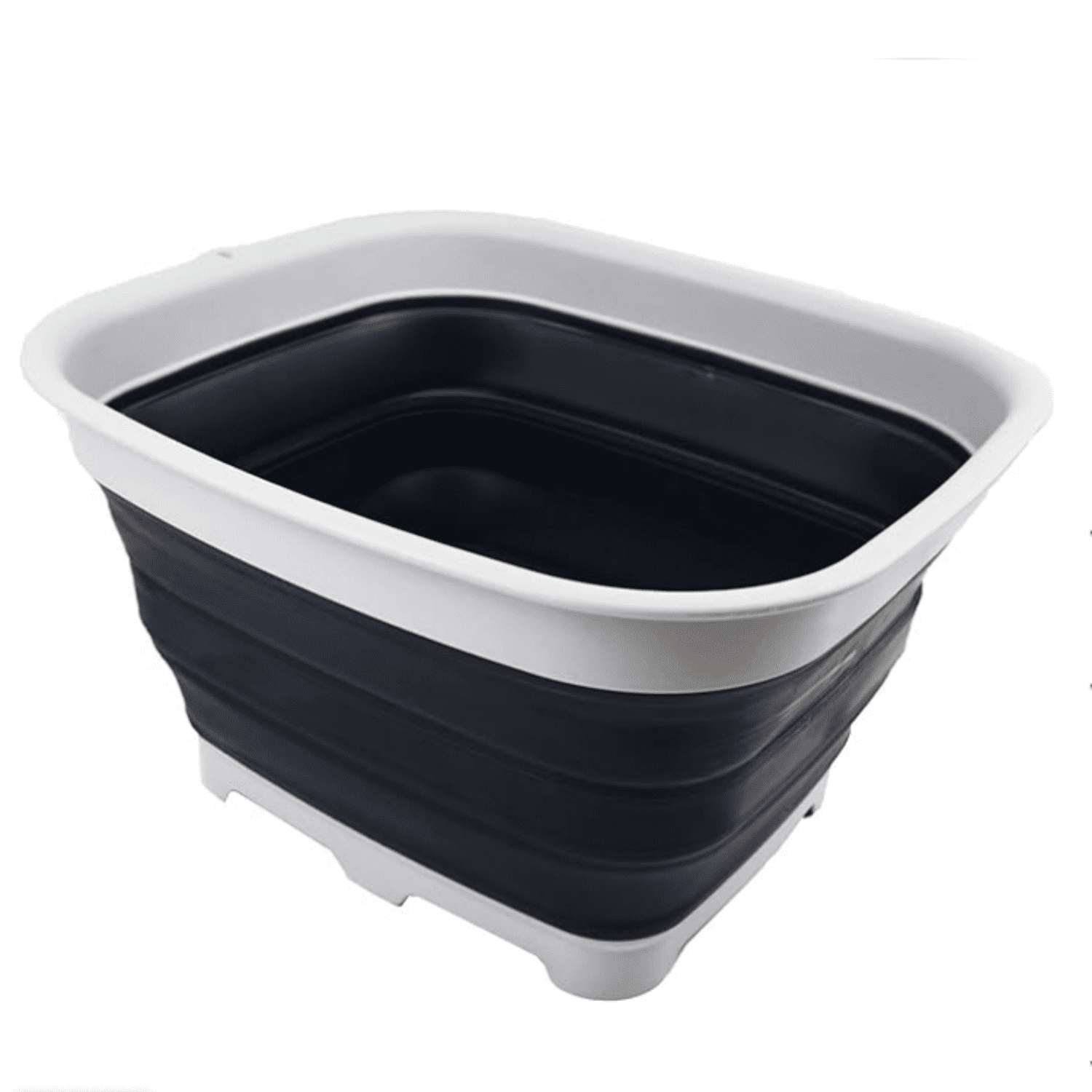 15L (3.9 Gallon) Collapsible Dishpan with Draining Plug - Foldable ...