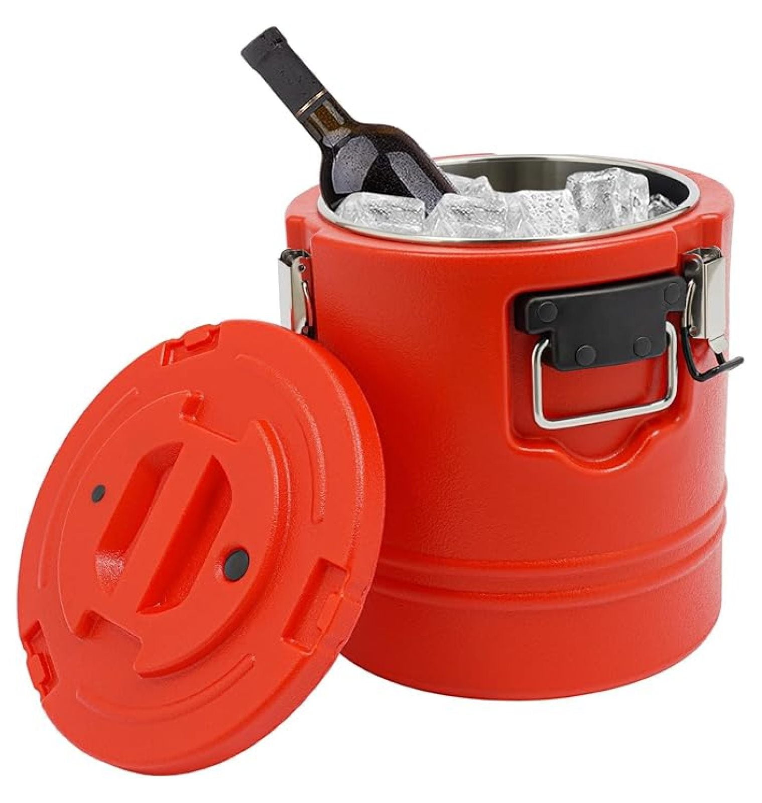15L Portable Food Warmer Insulated Bucket - Soup Container with Lid for ...