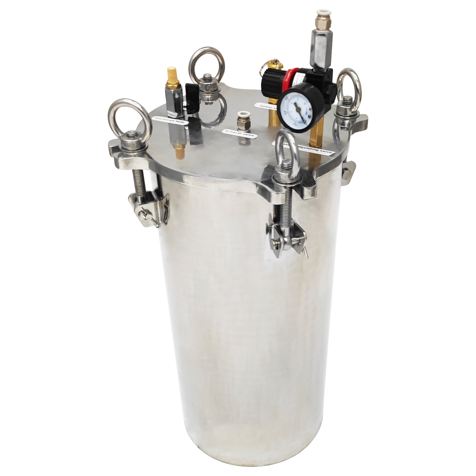 15L Stainless Steel Dispenser Pressure Tank Dispensing Storage Bucket ...