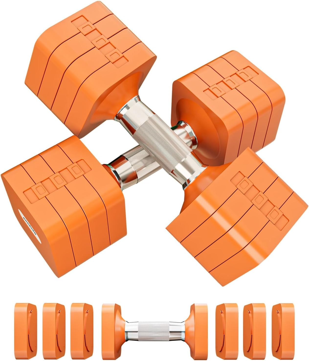 15 LB 20 LB 50 LB Adjustable Dumbbell Set, 4 in 1 Free Weights ...