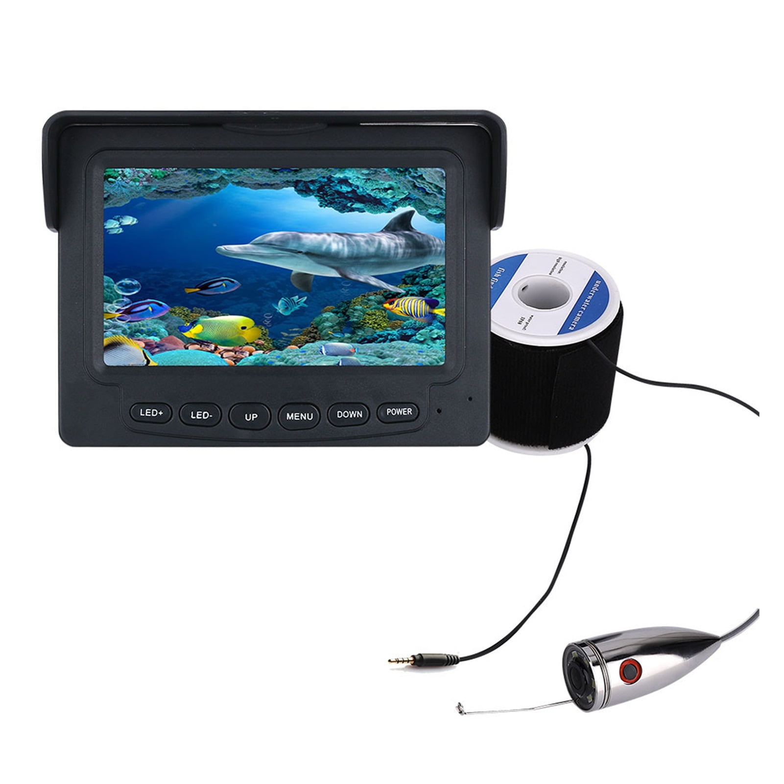 15M/30M 1000tvl Underwater Fishing Video Camera Kit 6 PCS White LED ...