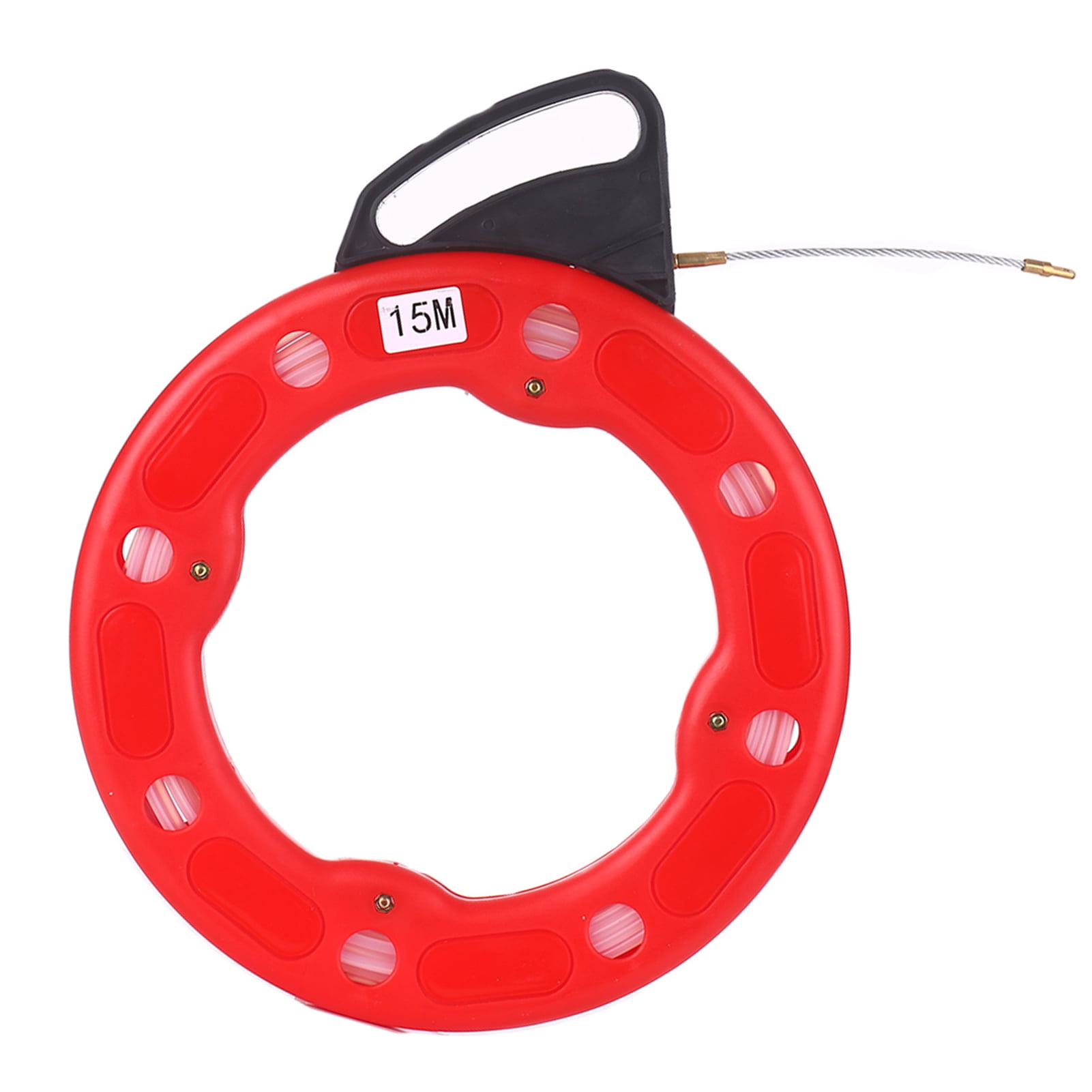 15M Fiberglass Fish Tape Reel Puller Conductive Electrical Cable Puller ...
