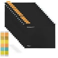 15PC PVC Black Hanging File Folders, Waterproof, A4 Size, with Tabs and ...
