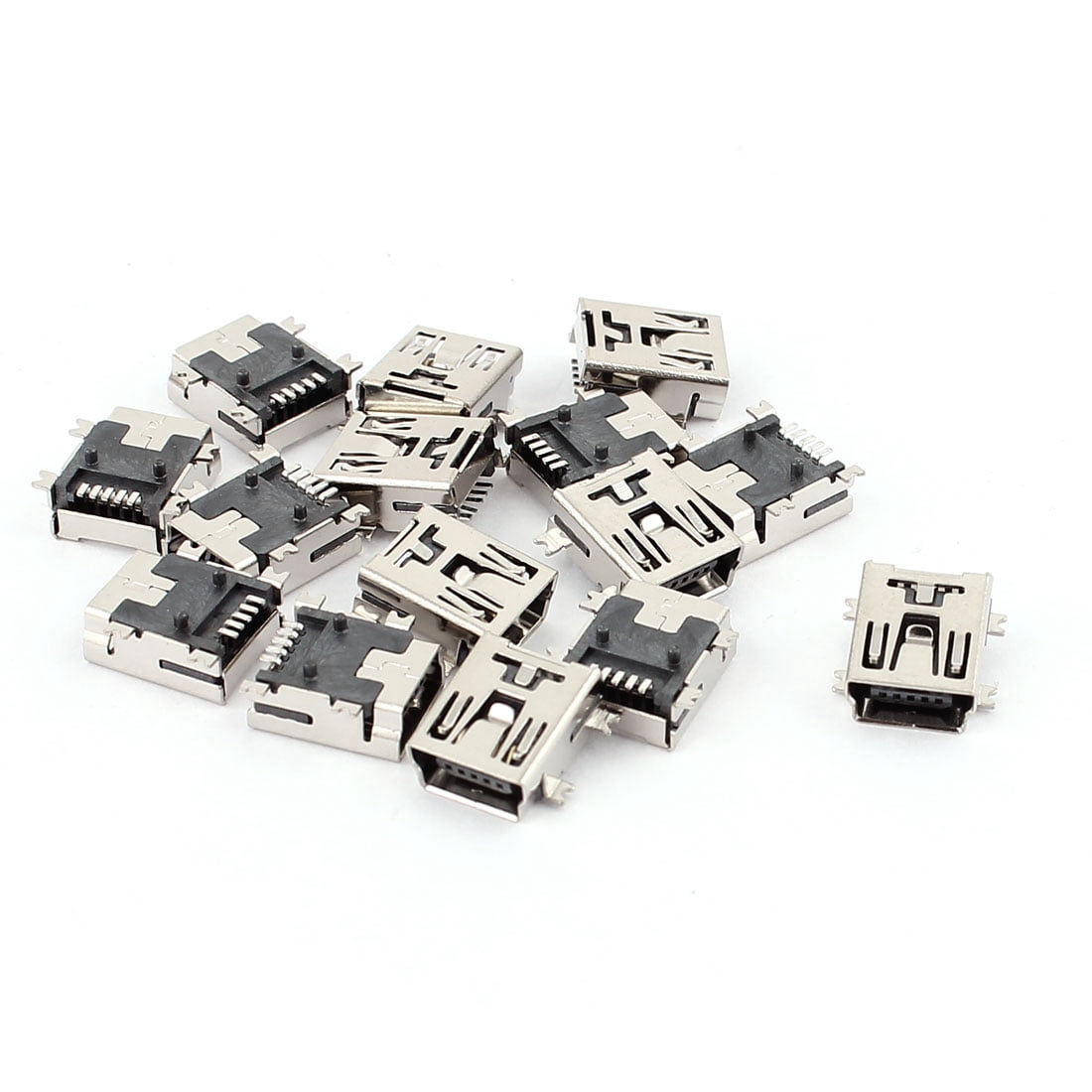 15PCS 5-Pin Type B SMT SMD USB Female Socket Jack Connector - Walmart.com