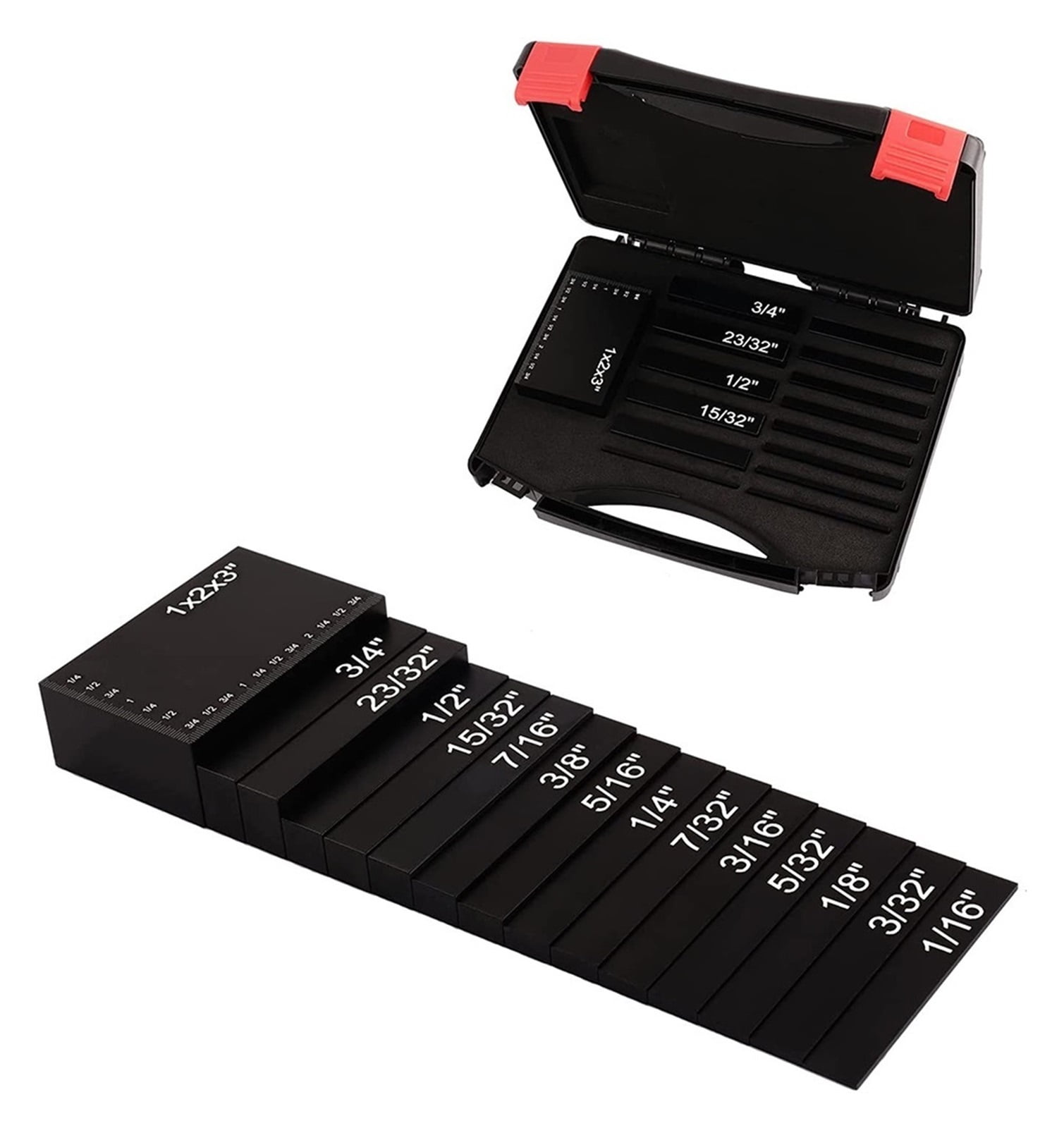 15PCS 7PCS Setup Blocks Height Gauge Set Precise Aluminum Gauge Block ...