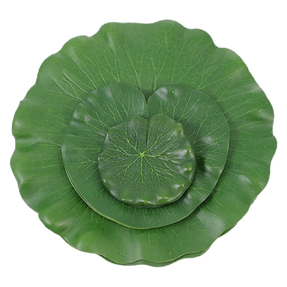 15PCS Artificial Lily Pads for Ponds Realistic Floating Leaves Pond ...