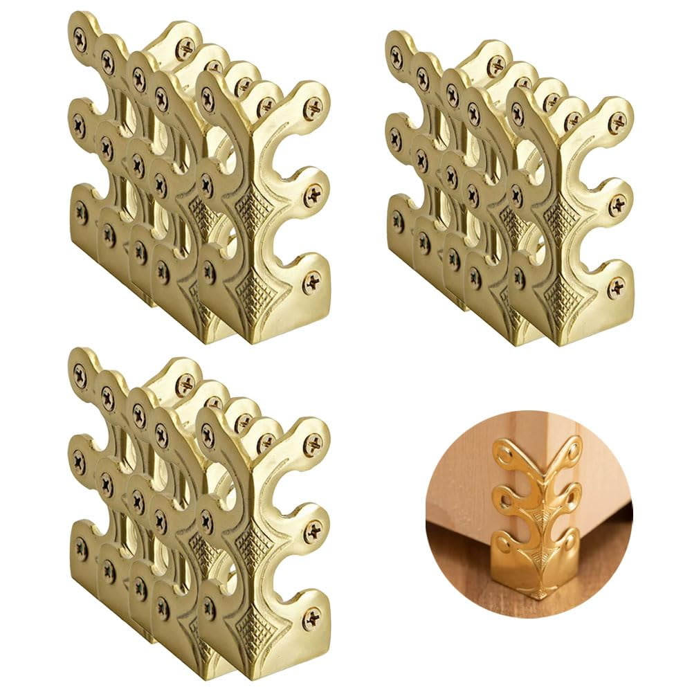 15PCS Baseboard Corner Protectors, Baseboard Brass, Solid Brass ...