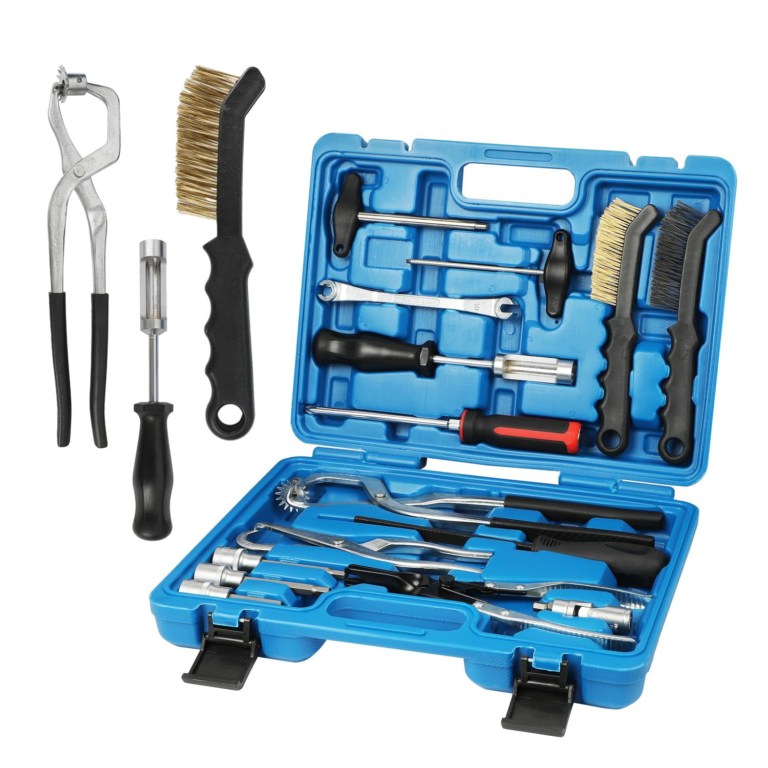 15PCS Brake Drum Tool Kit, Professional Drum & Disc Brake Tool Set Drum ...