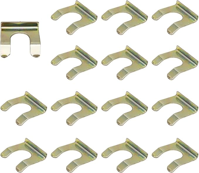 15PCS Brake Line Retainer, U Shape Metal Brake Hose Bracket Parking ...