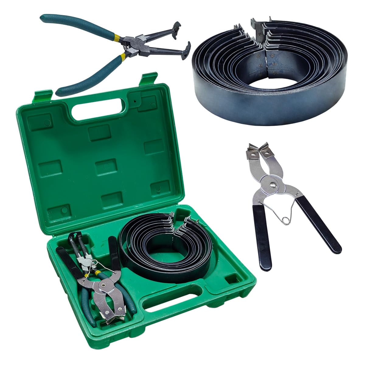 15PCS Car Engine Piston Ring Compressor Tool Kit, Adjustable Piston ...