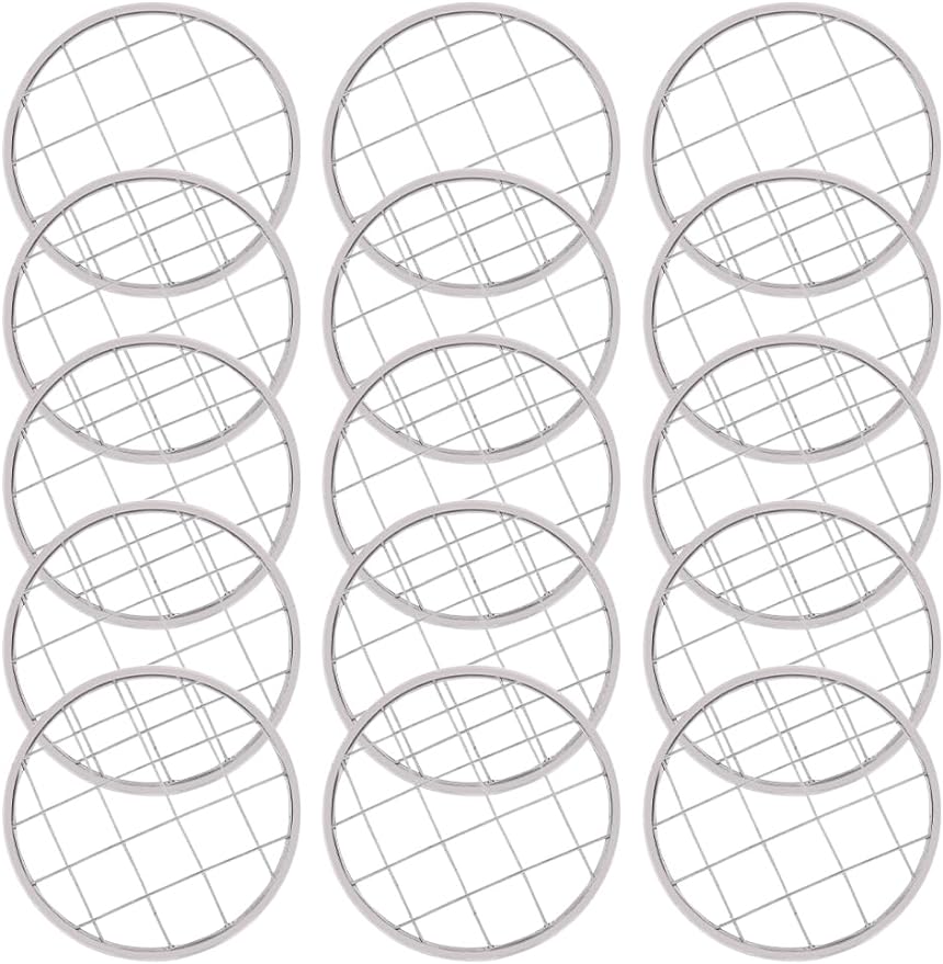 15PCS Flower Frog Lids Mason Jar Holder Lid Insert Flower Glass Bottle ...