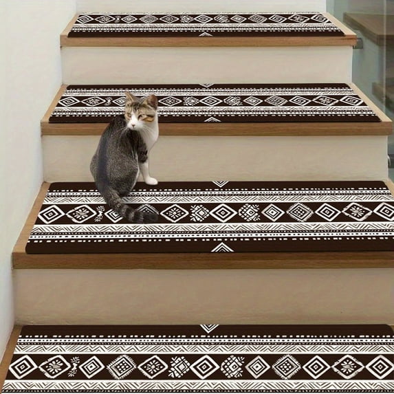 15PCS Heavy-Duty Non-Slip Stair Treads Suitable for Elderly & Pets ...