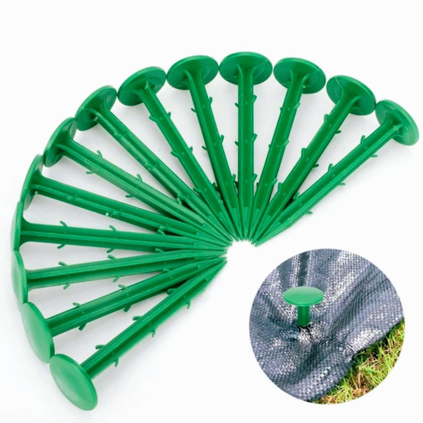 15PCS Landscapes Edging Spikes Edging Stakes,,Plastic Garden Stakes ...