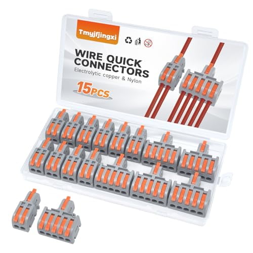 15PCS Lever Wire Quick Connectors Compact Splicing Connectors Wire ...