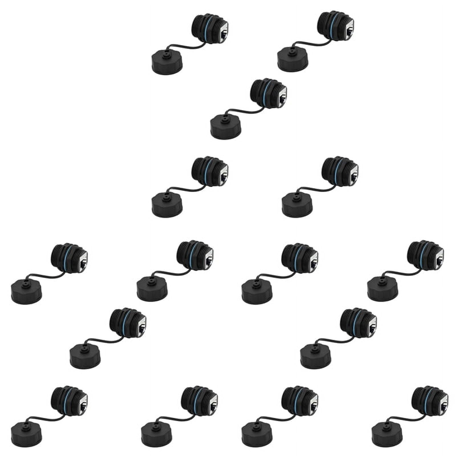 15PCS Panel Mounting RJ45 Waterproof Connector Ethernet LAN Cable ...