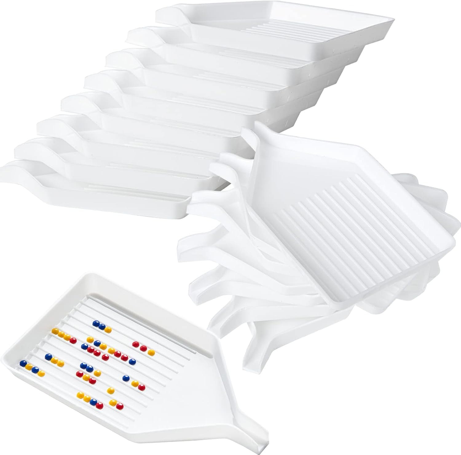 15PCS Plastic Diamond Painting Trays,3.8 x 2.2 Inches Bead Sorting ...