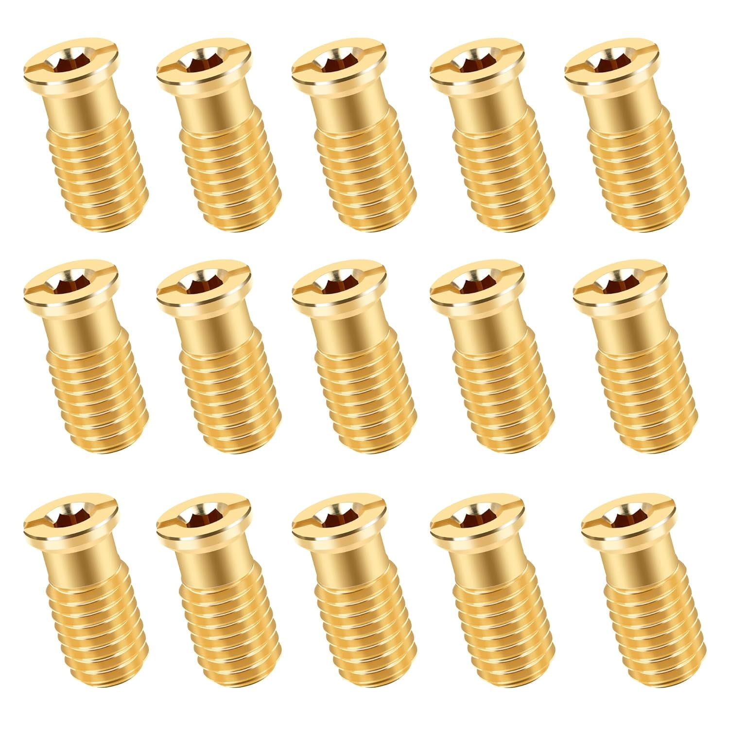 15PCS Pool Cover Anchors Screws, Heavy Duty Swimming Pool Cover Brass ...