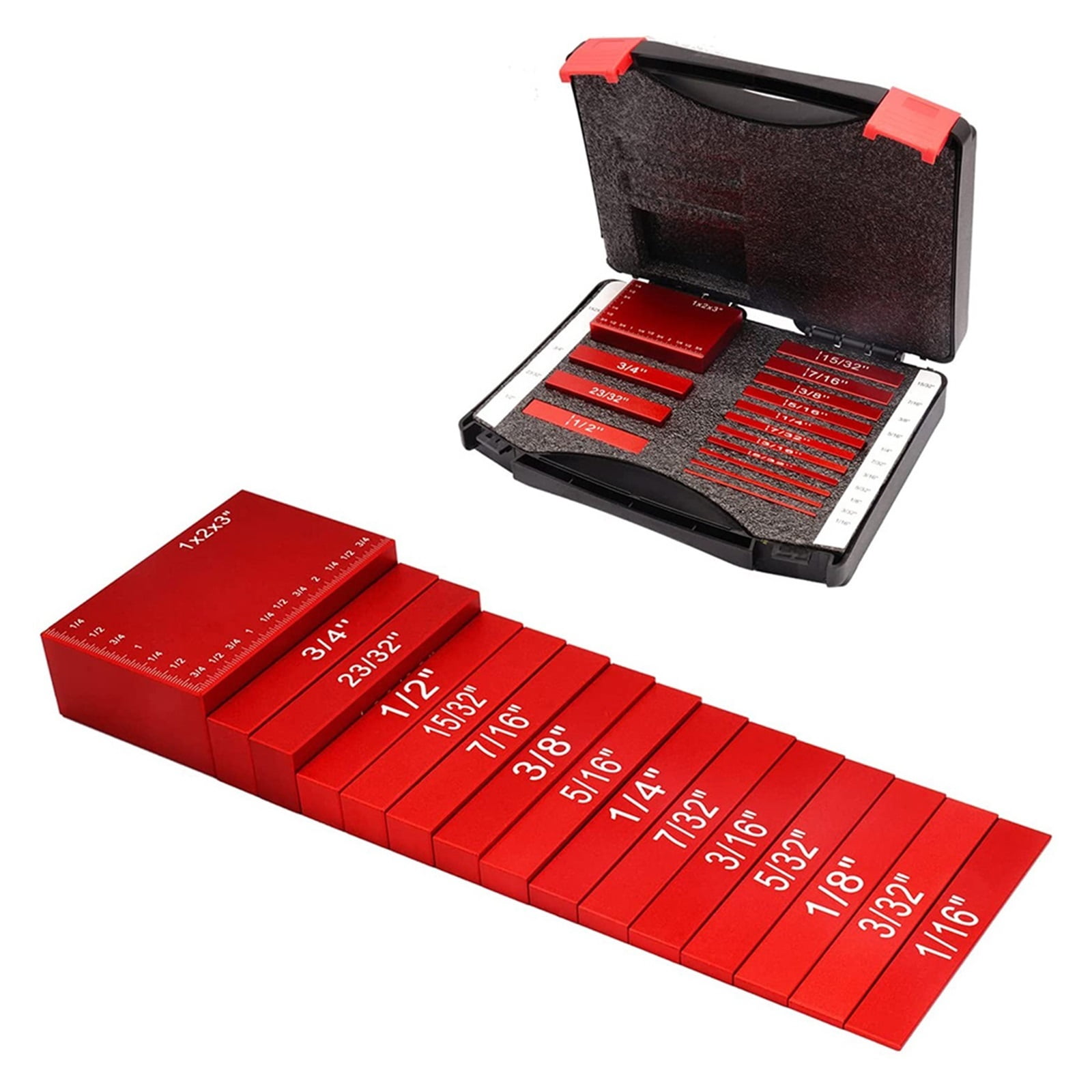 15PCS Precision Setup Blocks Set Aluminum Setup Bars Woodworking ...