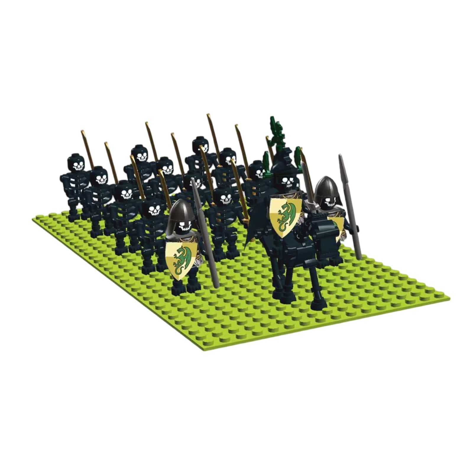 15PCS/Set Skeleton Army Building Blocks Minifigure Set 1.77Inch ...