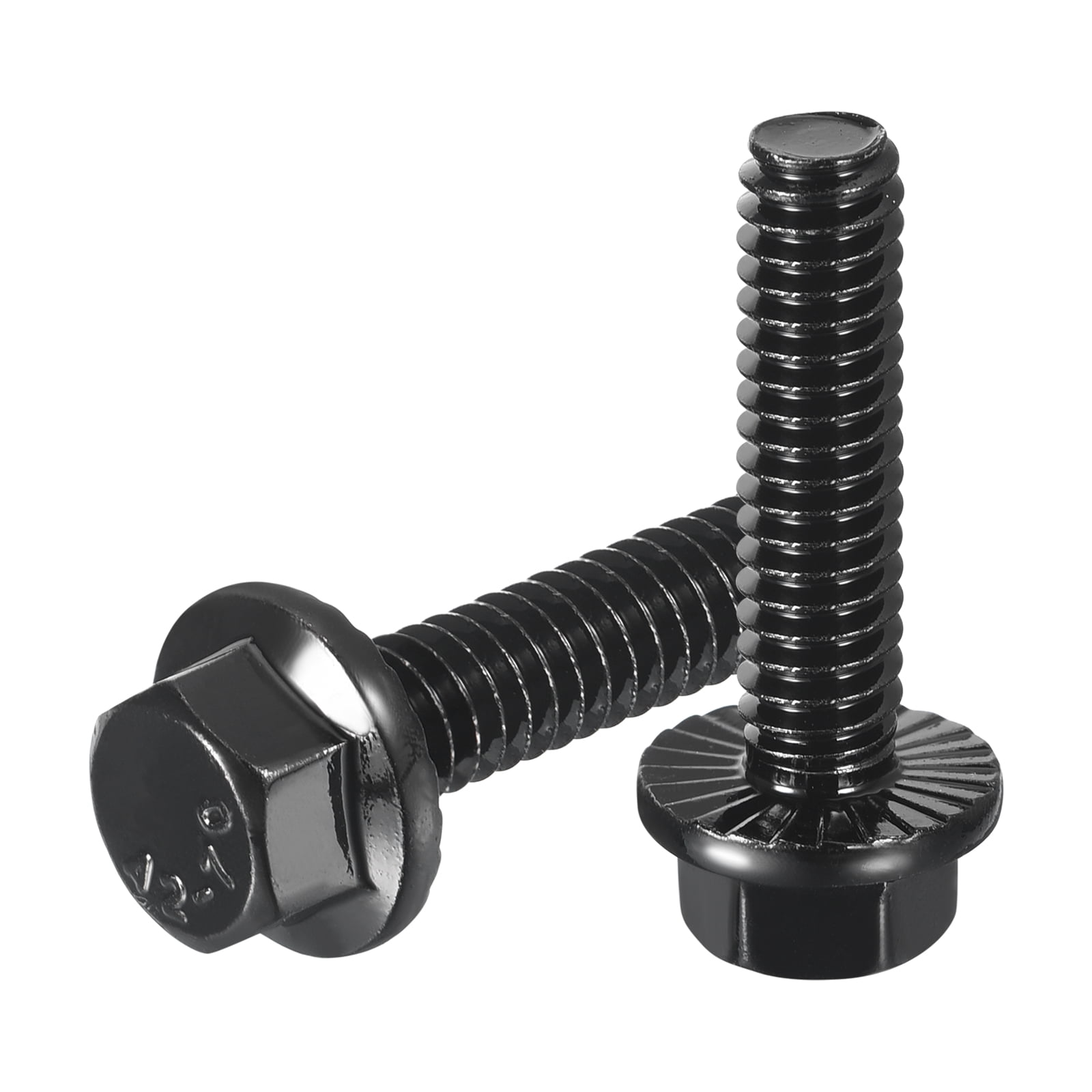 15Pack 1/4-20 x 1" Flanged Hex Head Bolts, 304 Stainless Steel Hexagon ...