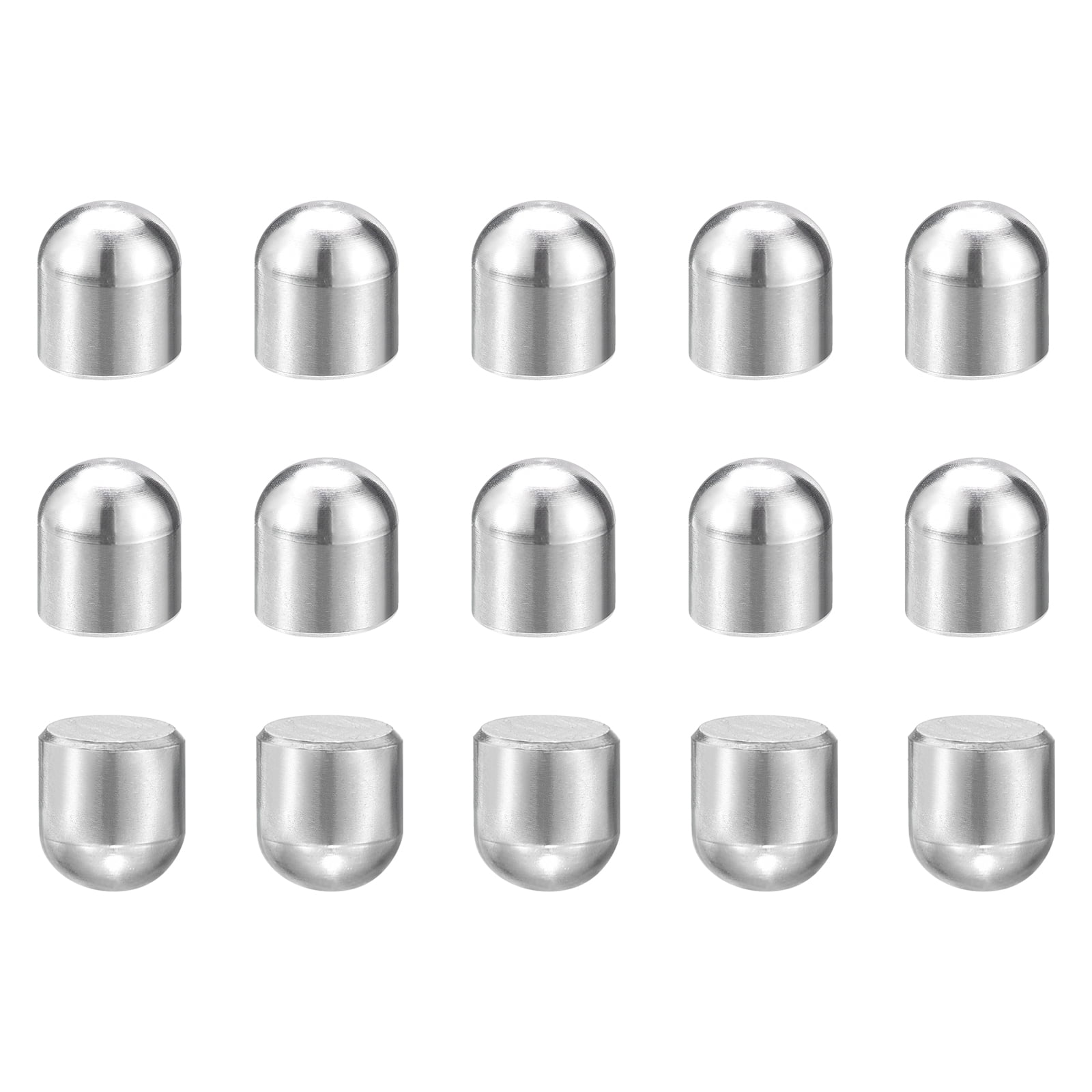 15Pack 8mm x 10mm Dowel Pins, 304 Stainless Steel Round Head Pin ...