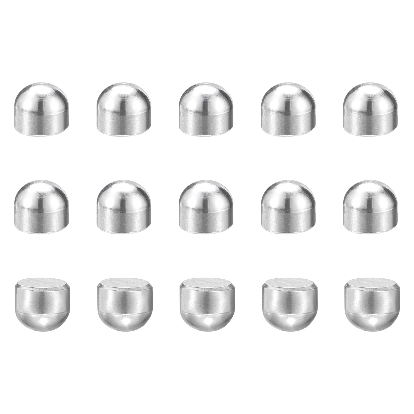 15Pack 8mm x 8mm Dowel Pins, 304 Stainless Steel Round Head Pin, Silver ...