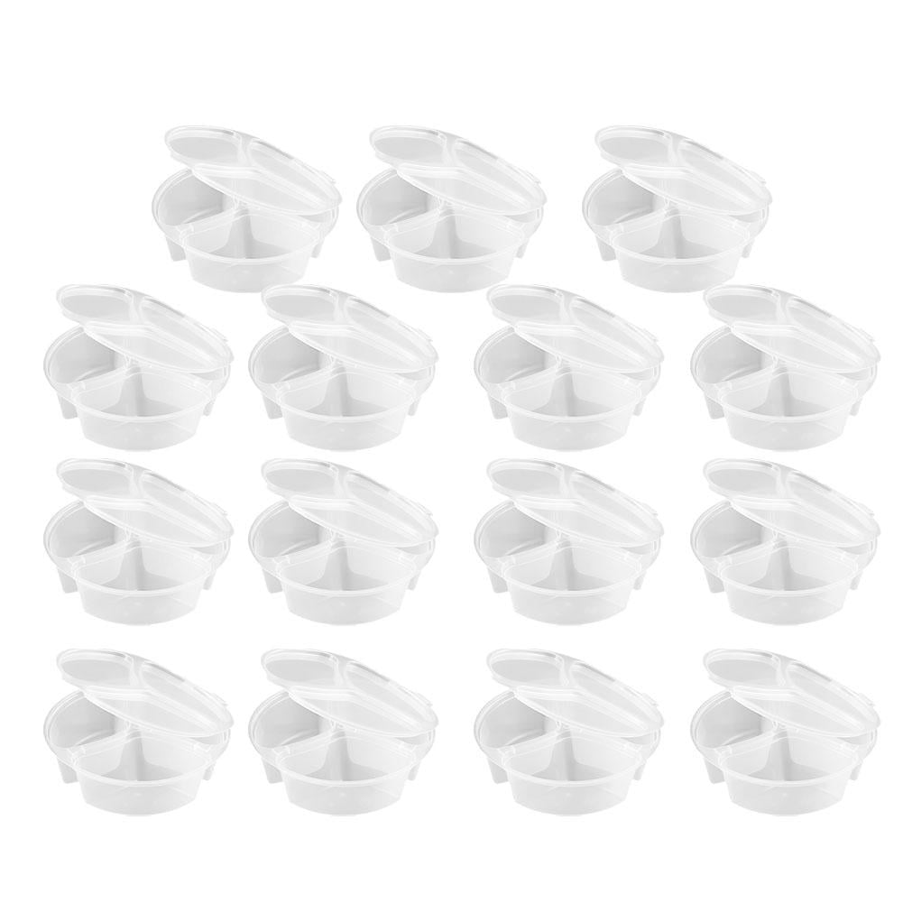 15Pack Double Compartment Condiment Container,2024 New 2-Compartment ...